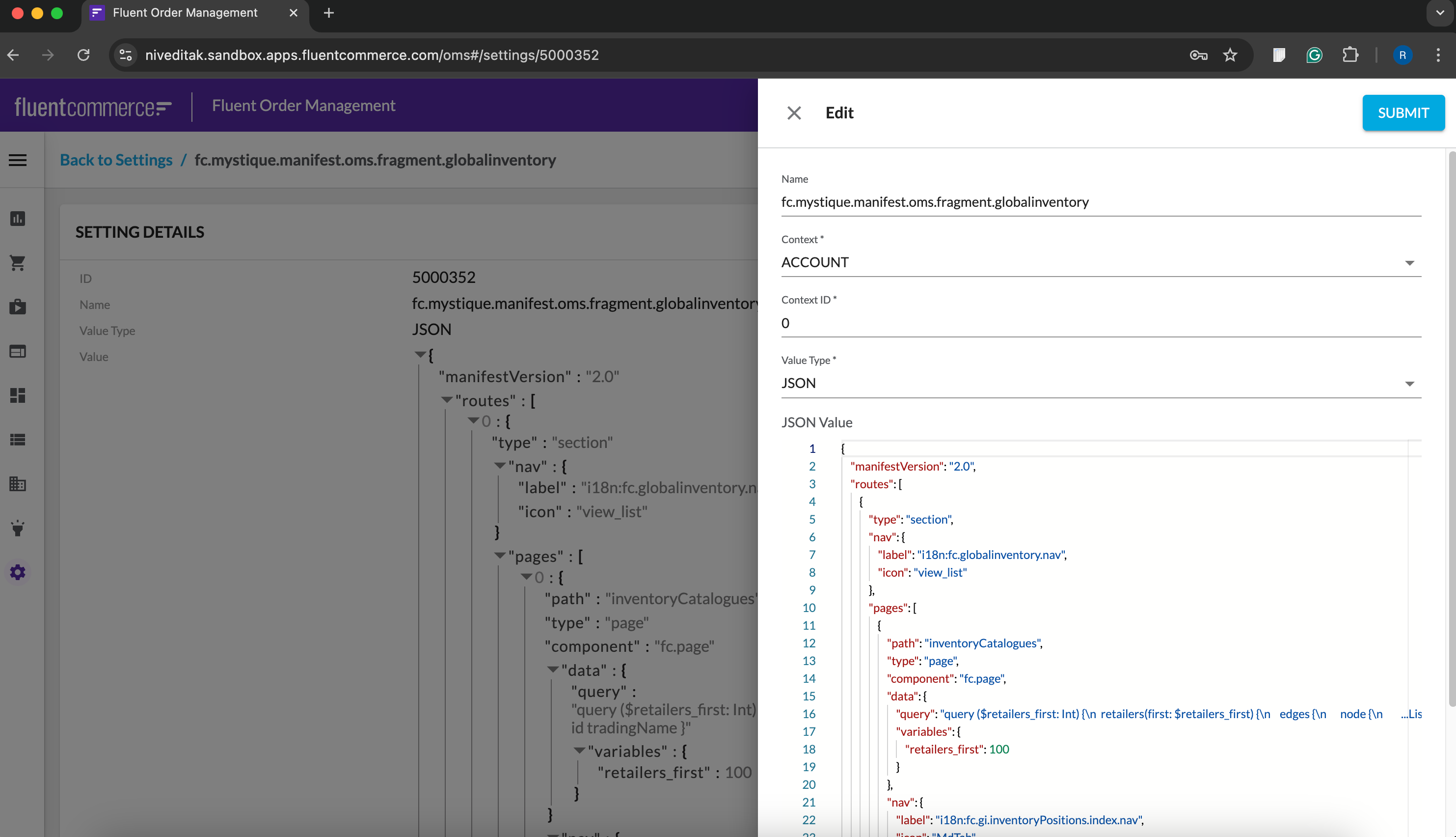 Getting Started Configuring Fluent OMS (webapps)
